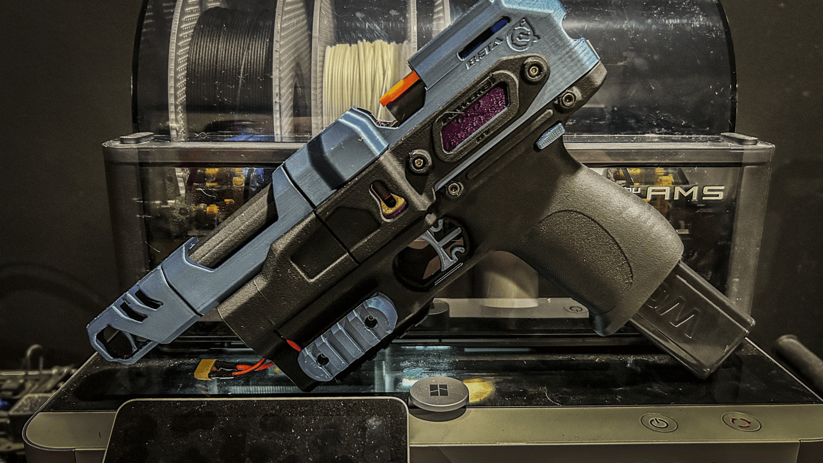 Q2 3d Printed Fully Automatic Flycore Nerf Toy Blaster (.STL FILES ONLY ...