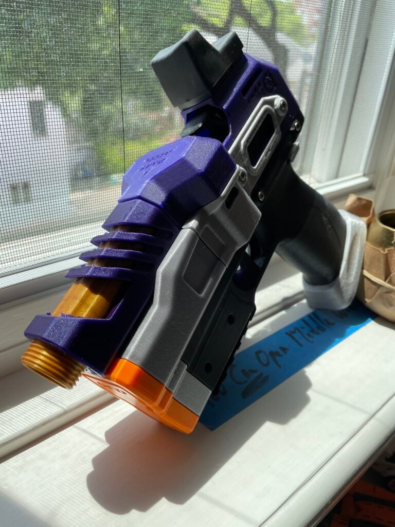 Q2 3d Printed Fully Automatic Flycore Nerf Toy Blaster (.STL FILES ONLY ...