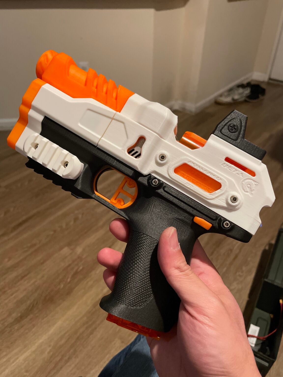 Q2 3d Printed Fully Automatic Flycore Nerf Toy Blaster (.STL FILES ONLY ...