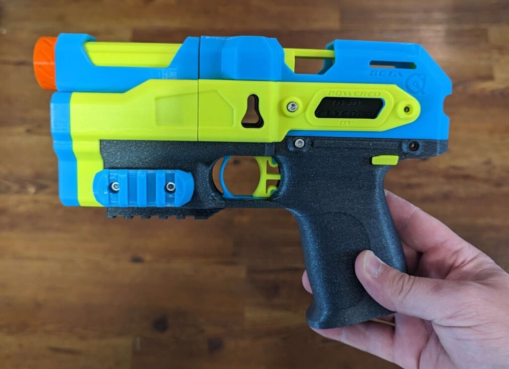 Q2 3d Printed Fully Automatic Flycore Nerf Toy Blaster (.STL FILES ONLY ...