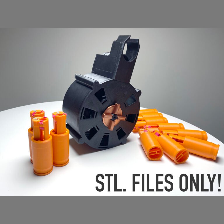 Scully V2 Add On – Drum Mag – STL Files – Blaster Downloads